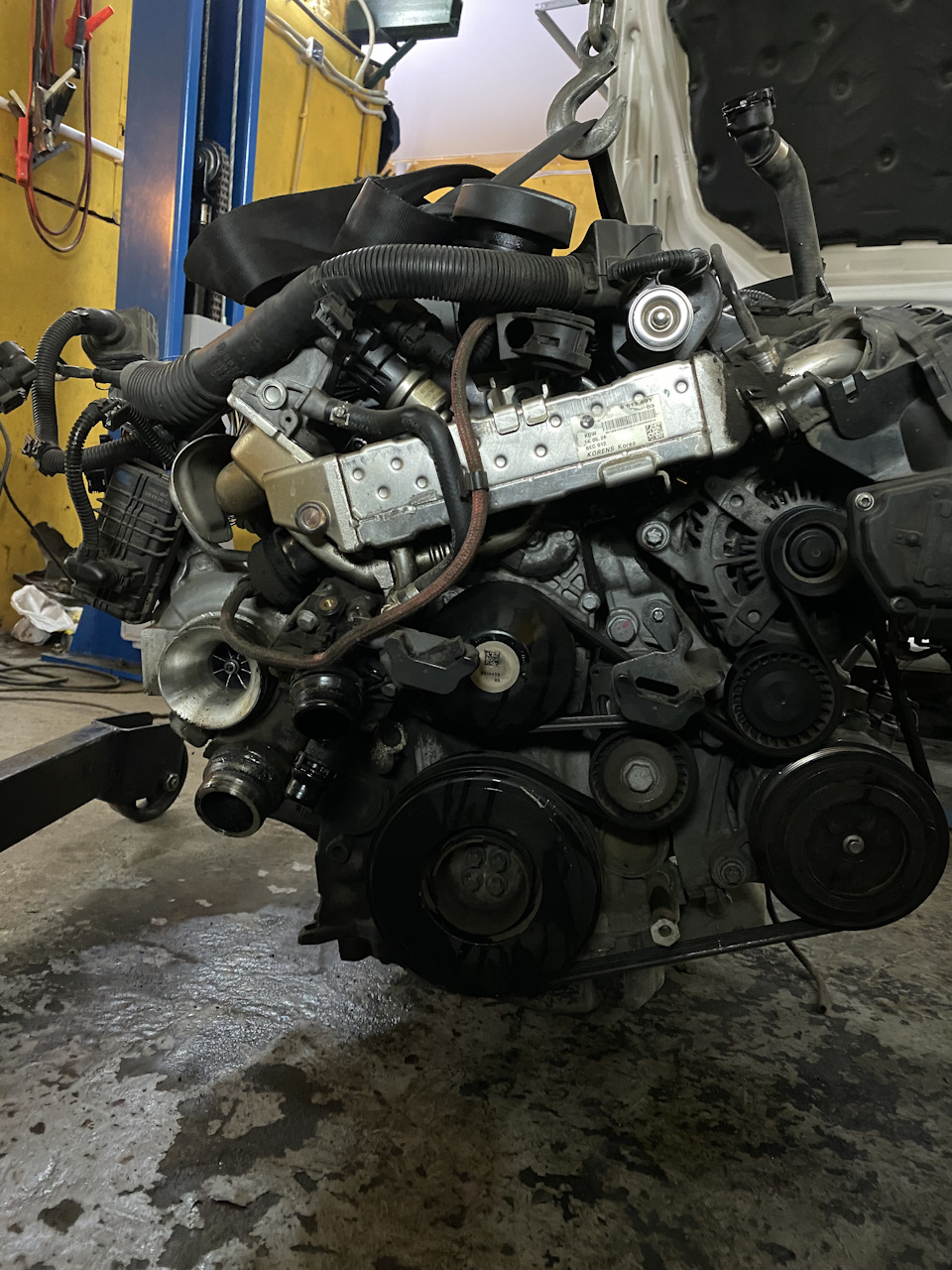 Замена цепей bmw b47 f10 часть 1 — BMW 5 series (F10), 2 л, 2014 года ...