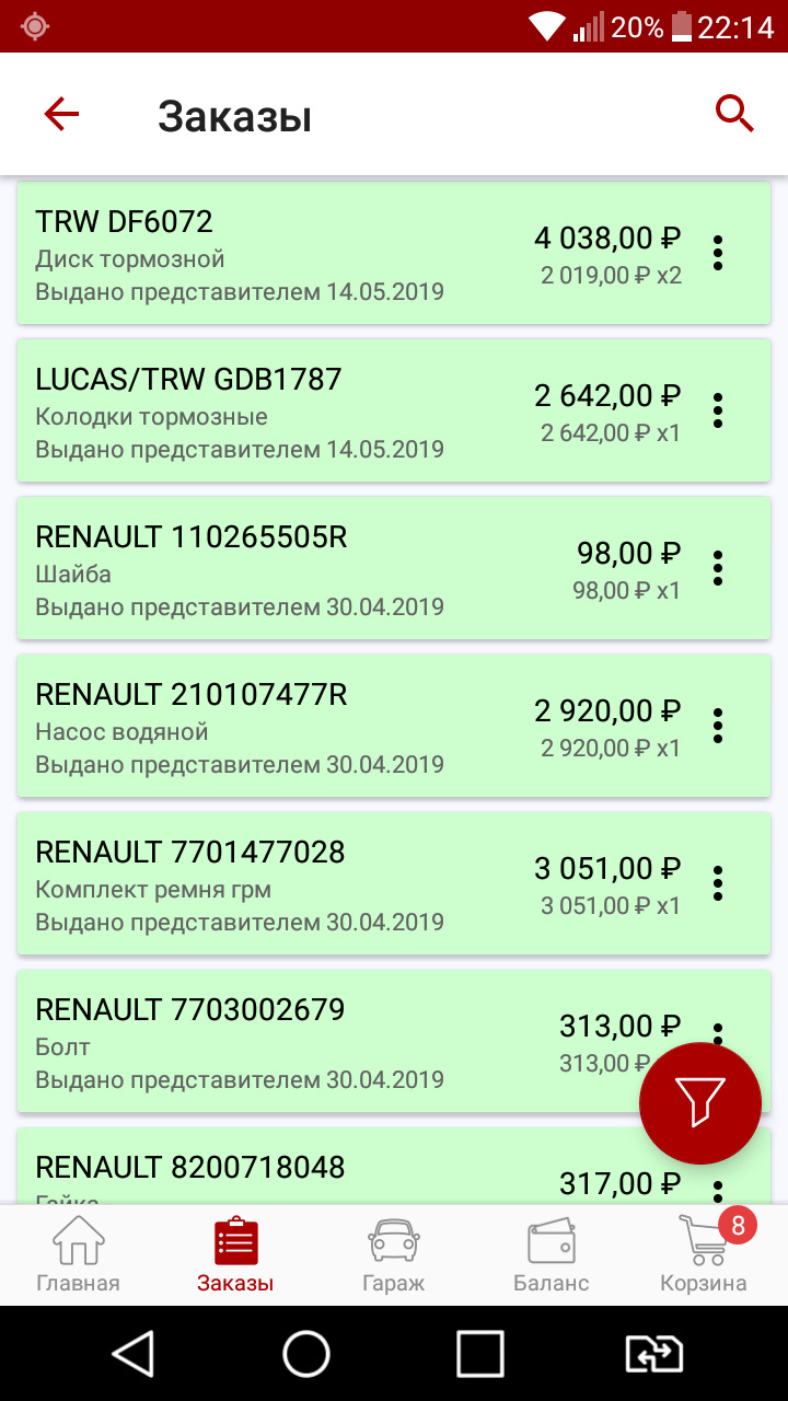 8200718048 Болт крепл.шкива распред/вала RENAULT | Запчасти на DRIVE2