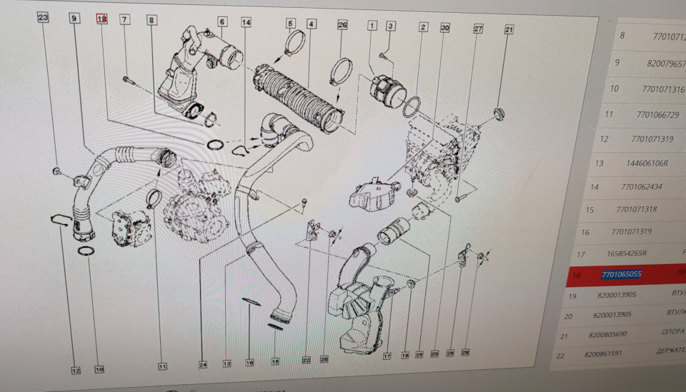 Вопрос по уплотнению патрубка турбины на 2.0d (m9r) — Renault Grand ...