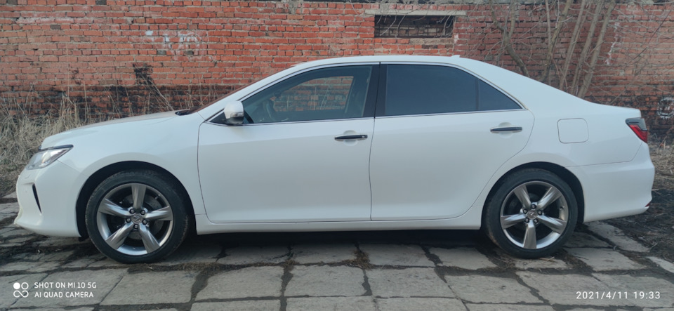 Замена тормозных дисков и суппортов — Toyota Camry (XV50), 3,5 л, 2014 ...