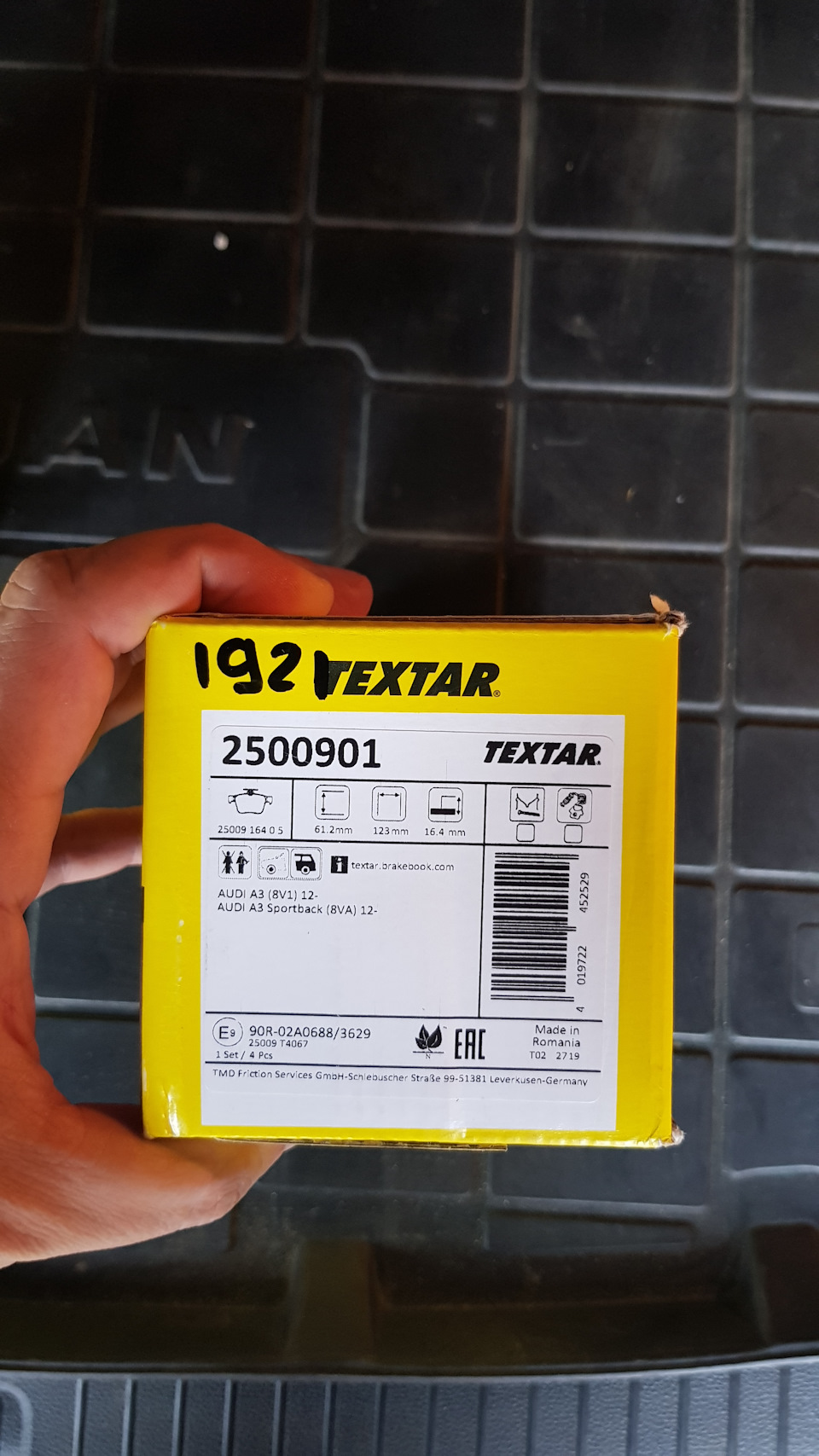 2500901 Комплект тормозных колодок. Задняя ось TEXTAR | Запчасти на DRIVE2