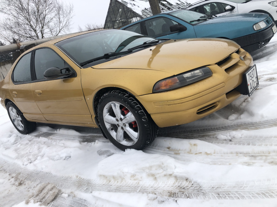 Новые диски и колодки. — Dodge Stratus (1G), 2,4 л, 1999 года ...