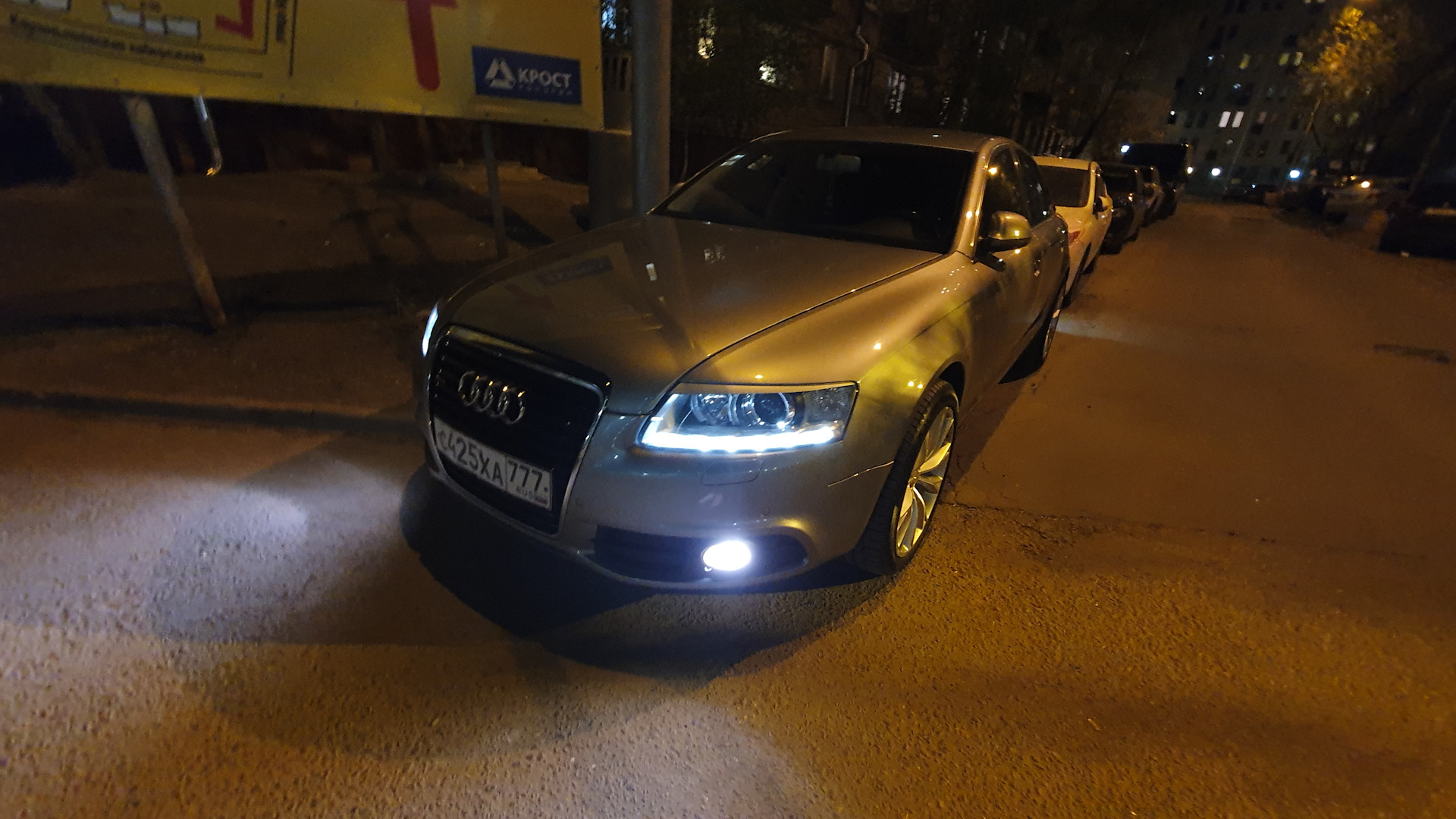 Реснички на фары — Audi A6 (C6), 3 л, 2011 года | стайлинг | DRIVE2