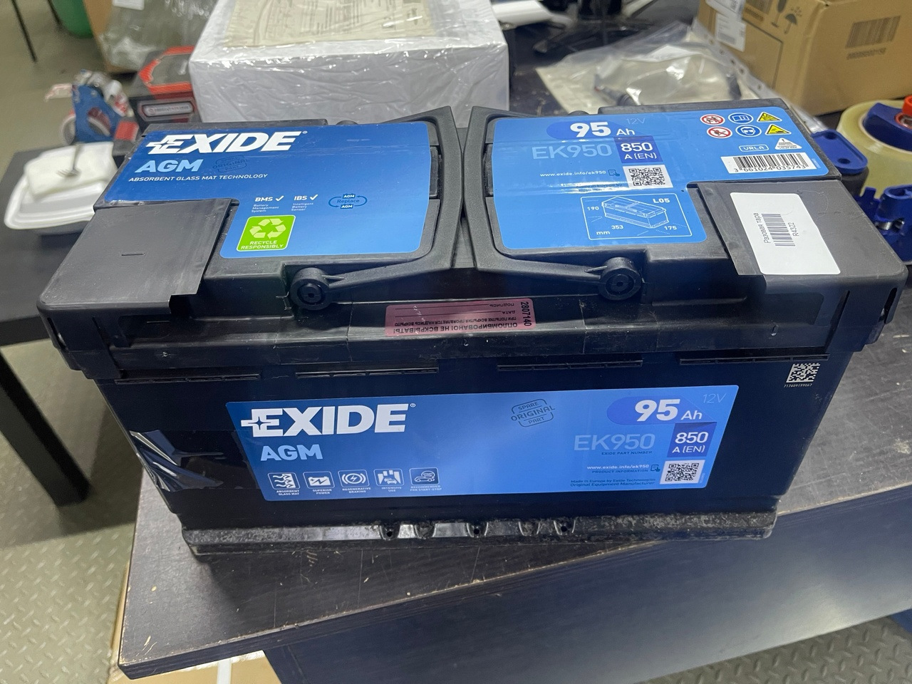 Новый аккумулятор Exide EK950 — Mercedes-Benz CLS (C257), 3 л, 2019 ...