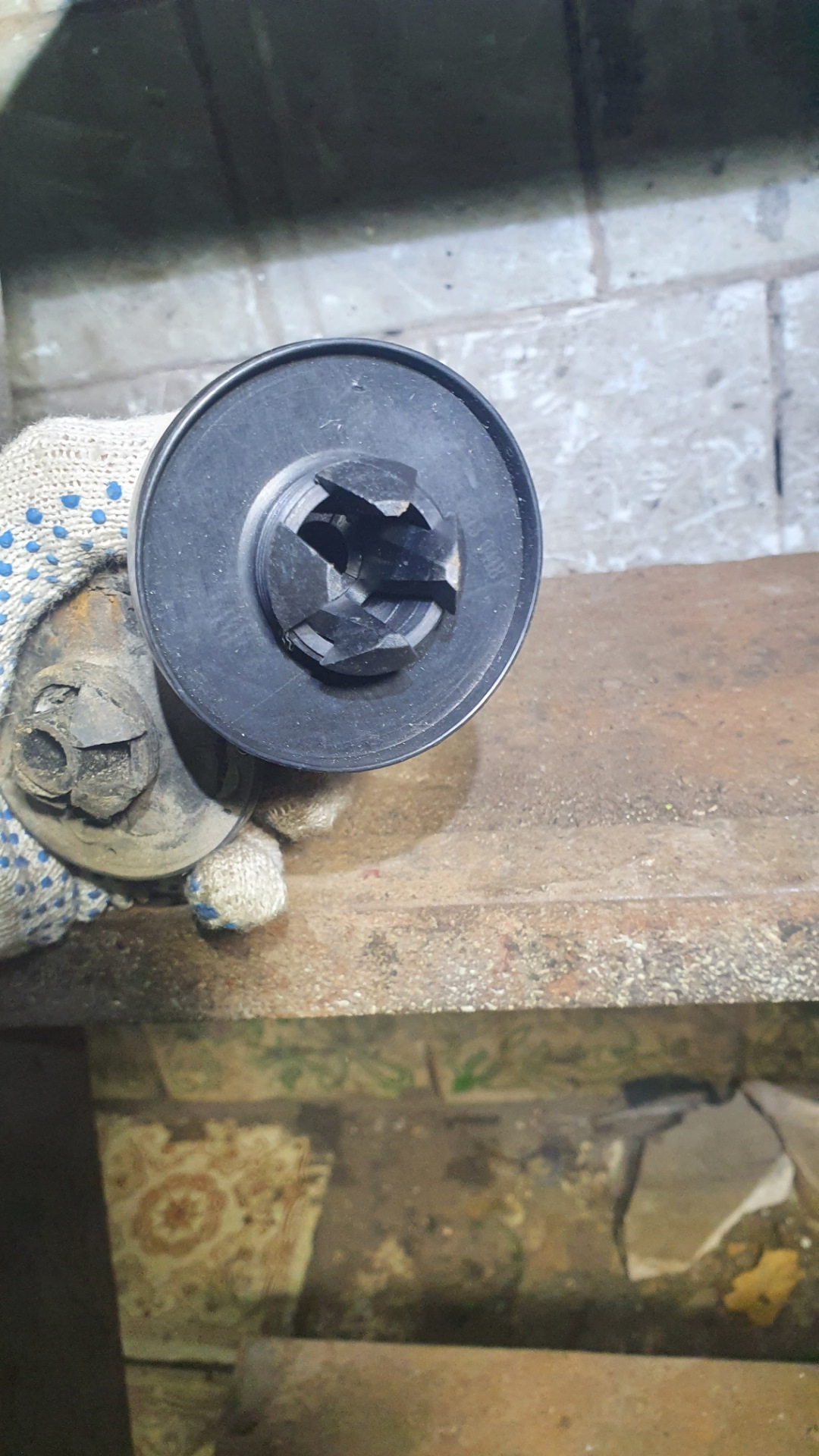 Пятак поддомкратника — Mercedes-Benz S-Class (W220), 5,5 л, 2005 года ...