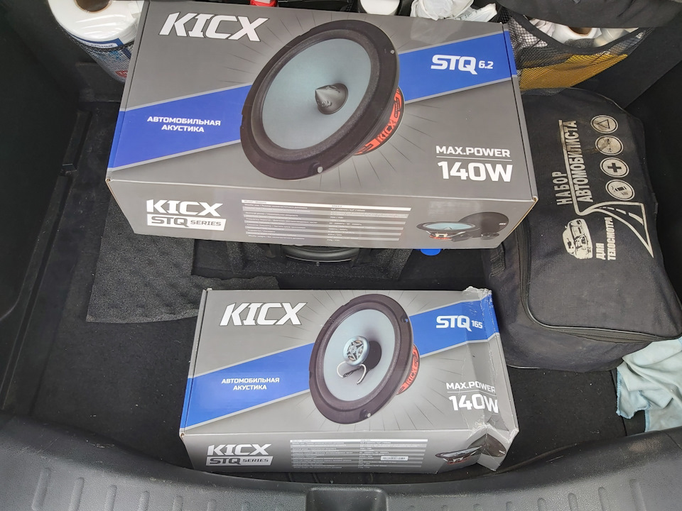 Заменил стандартные динамики на Kicx STQ 6.2 и STQ165 — Honda Fit (2G), 1,3 л, 2012 года ...
