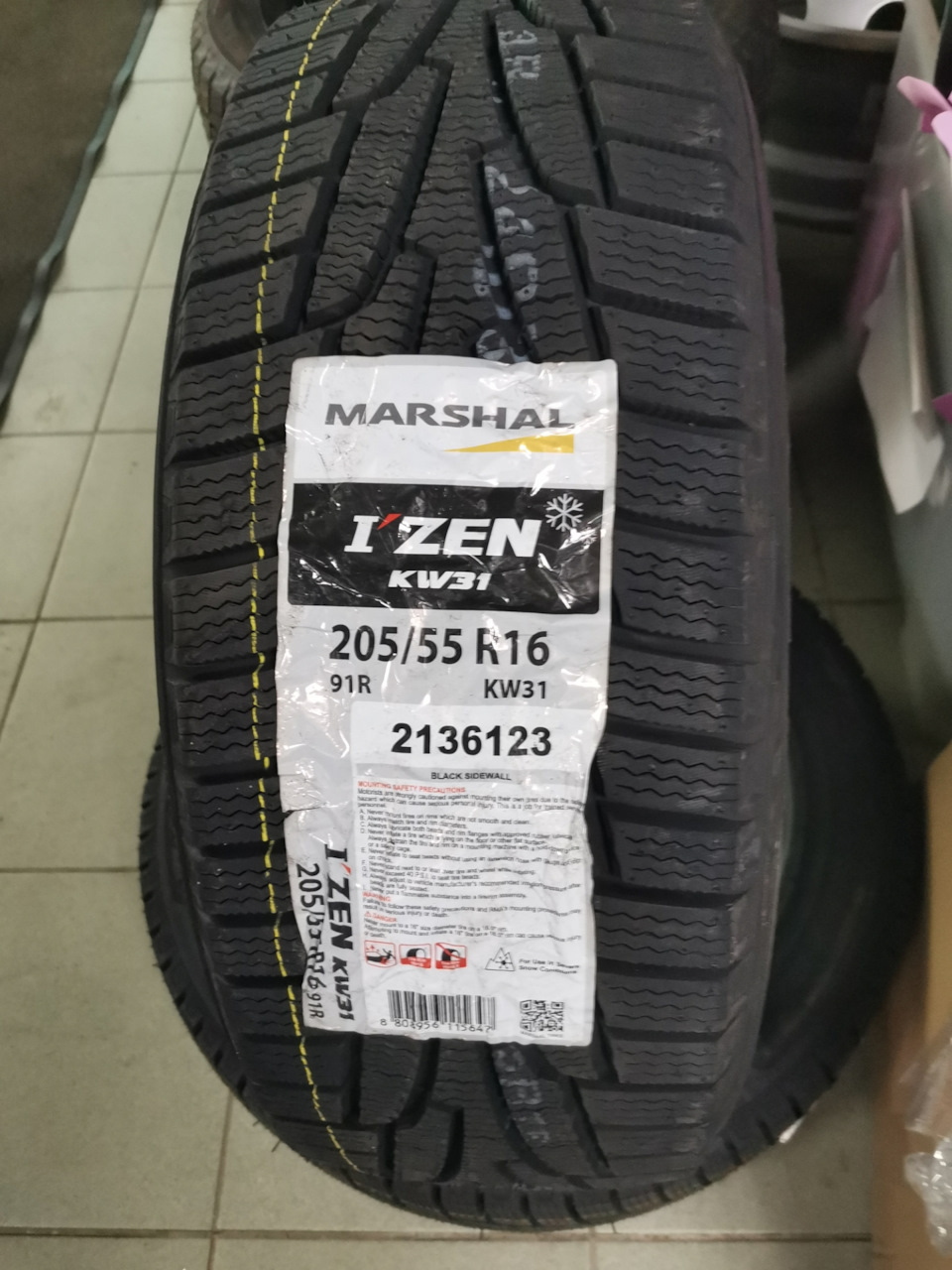 marshal i'zen kw31 — Mazda 3 (1G) BK, 1,6 л, 2007 года | шины | DRIVE2