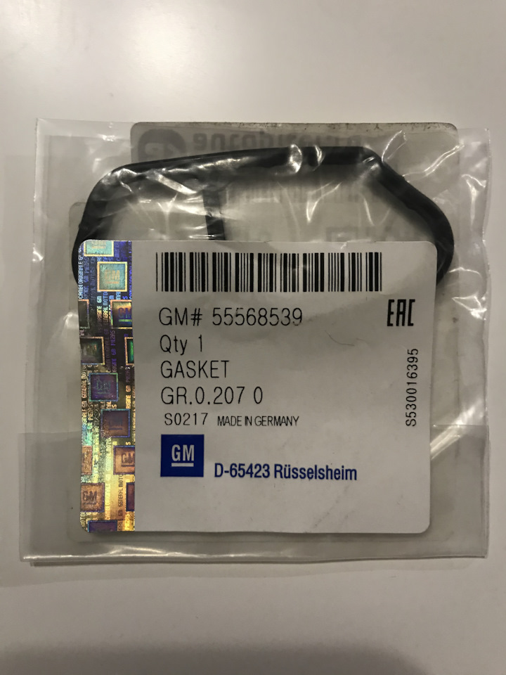 55568539 Прокладка масляного теплообменника GM | Запчасти на DRIVE2