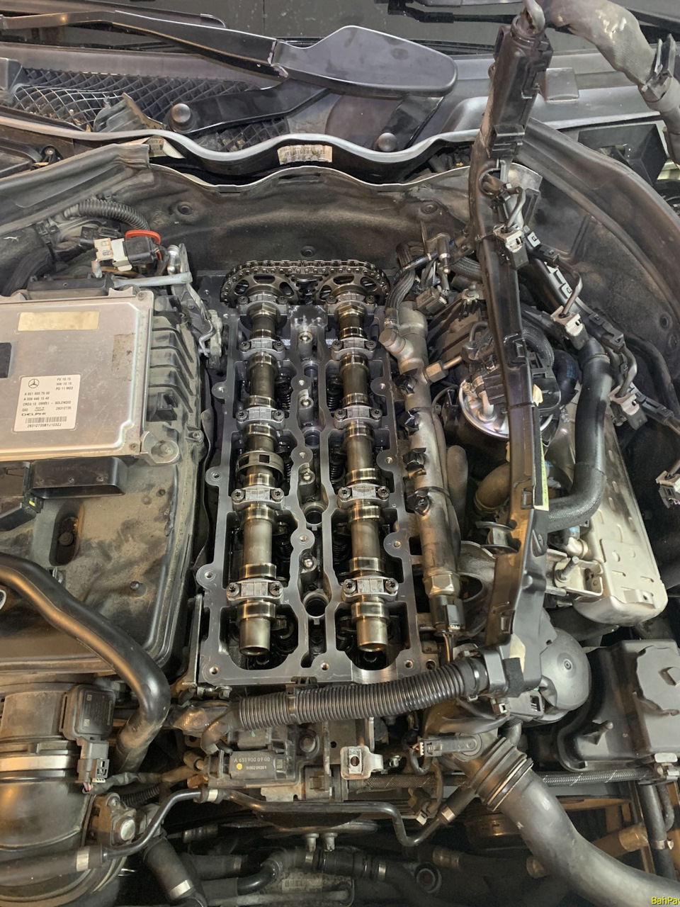 Mercedes-Benz C-Class Estate T-MODEL (S204) Замена огнеупорных шайб и ...