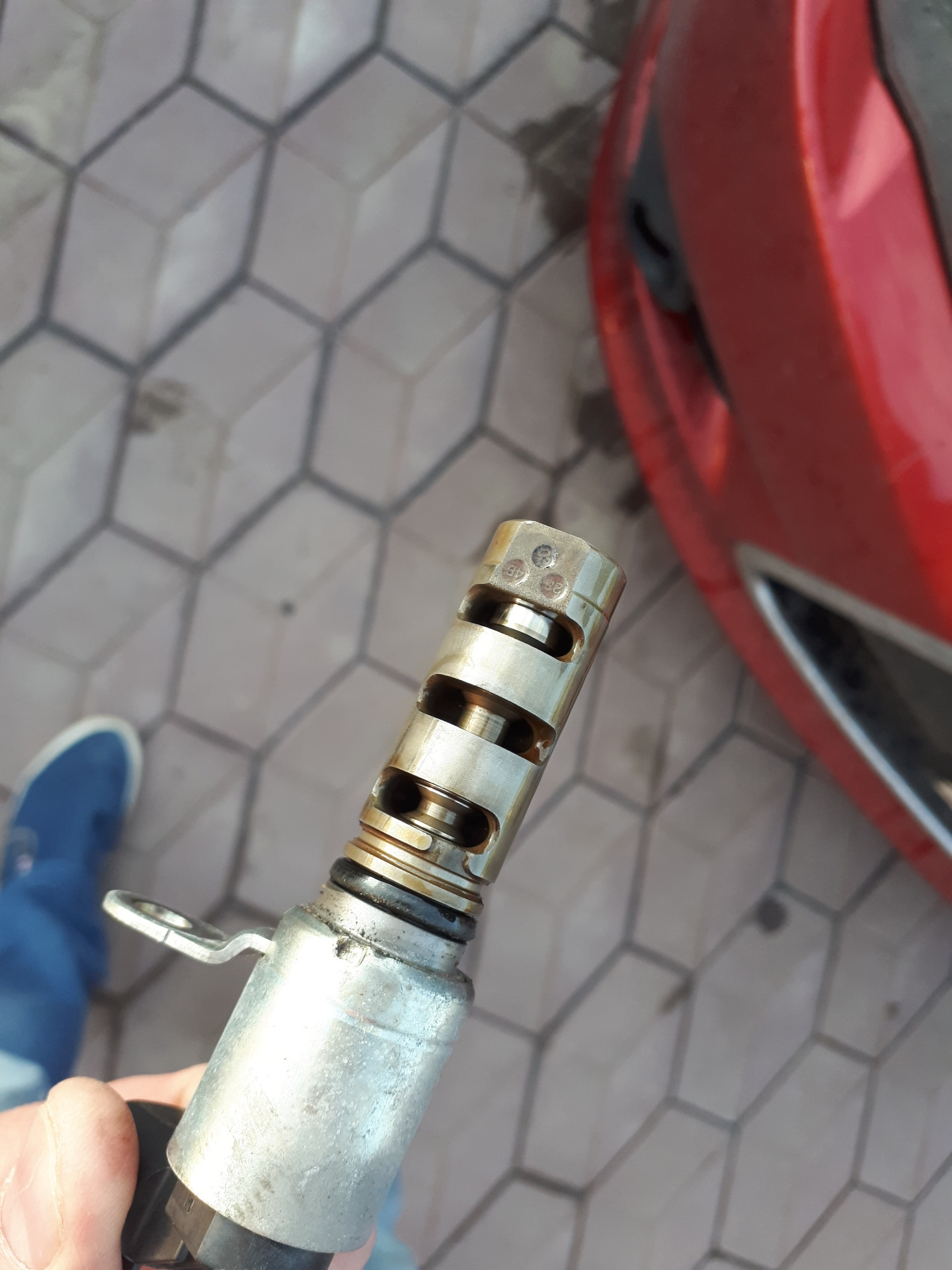 P1021, промывка клапана фаз ГРМ — Mitsubishi Lancer X, 1,5 л, 2011 года ...