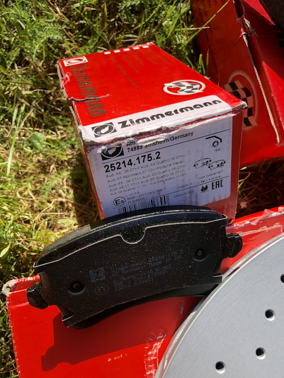 252141752 Комплект тормозных колодок, дисковый тормоз ZIMMERMANN ...