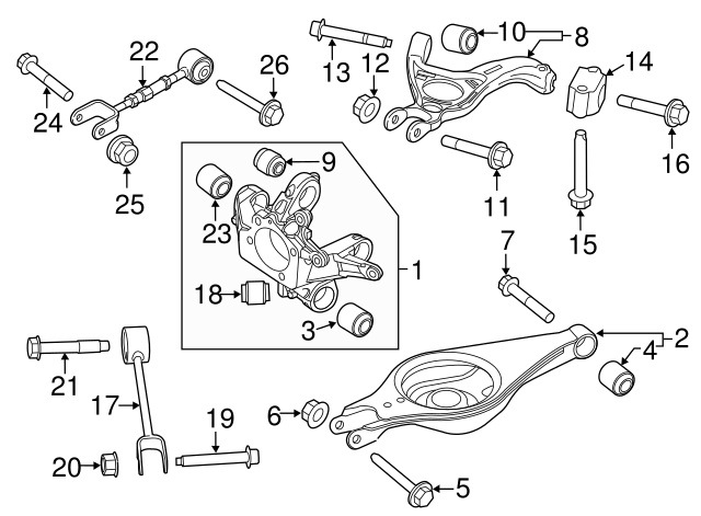 BB5Z5B758A САЙЛЕНТБЛОК ЗАДНЕЙ ЦАПФЫ. Ford | Запчасти на DRIVE2