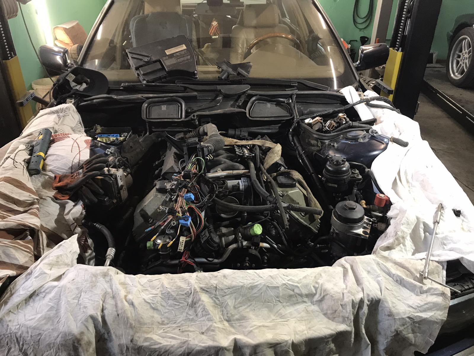 Запись #32. Часть 3. Первый запуск M62b44tu — BMW 7 series (E38), 4,4 л ...