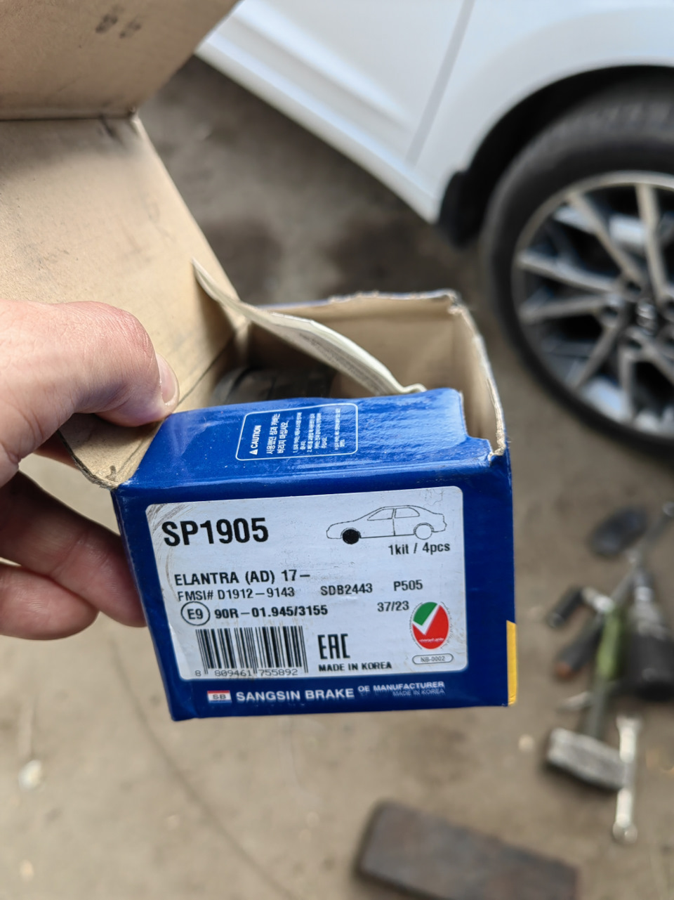 SP1905 Колодки тормозные передние SANGSIN | Запчасти на DRIVE2