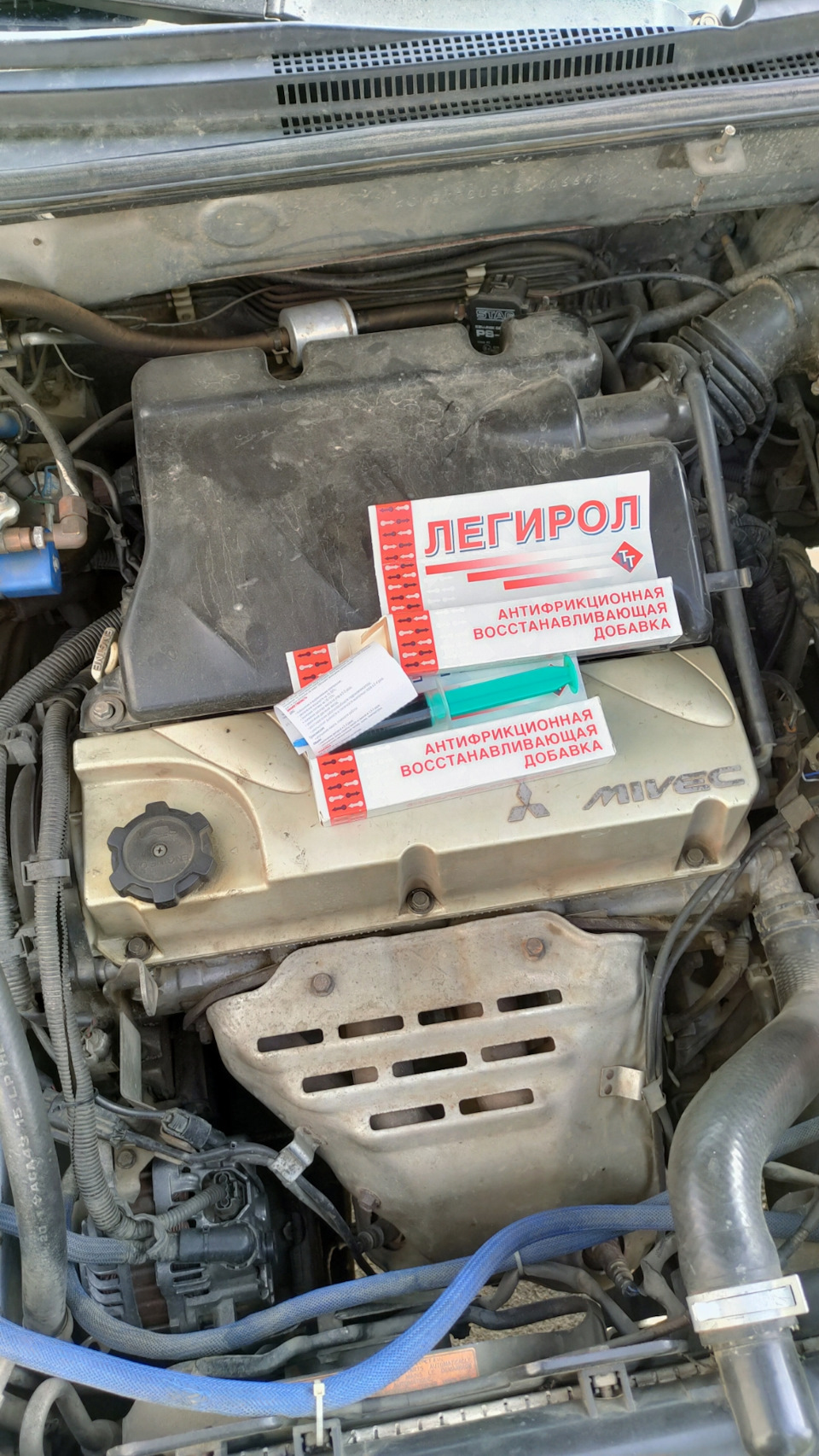 Добавка в двигатель, в Гур, в акпп — Mitsubishi Outlander (1G), 2,4 л ...