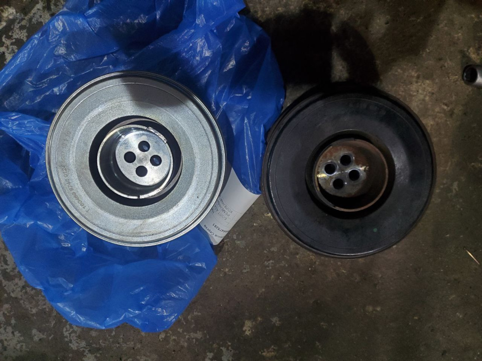 Демпфер крутильных колебаний B48 — BMW 3 series (F30), 2 л, 2016 года ...