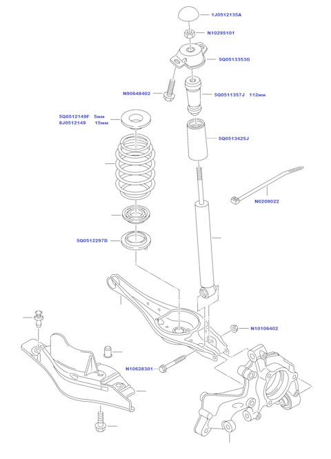 8J0512149 Подкладка VAG | Запчасти на DRIVE2