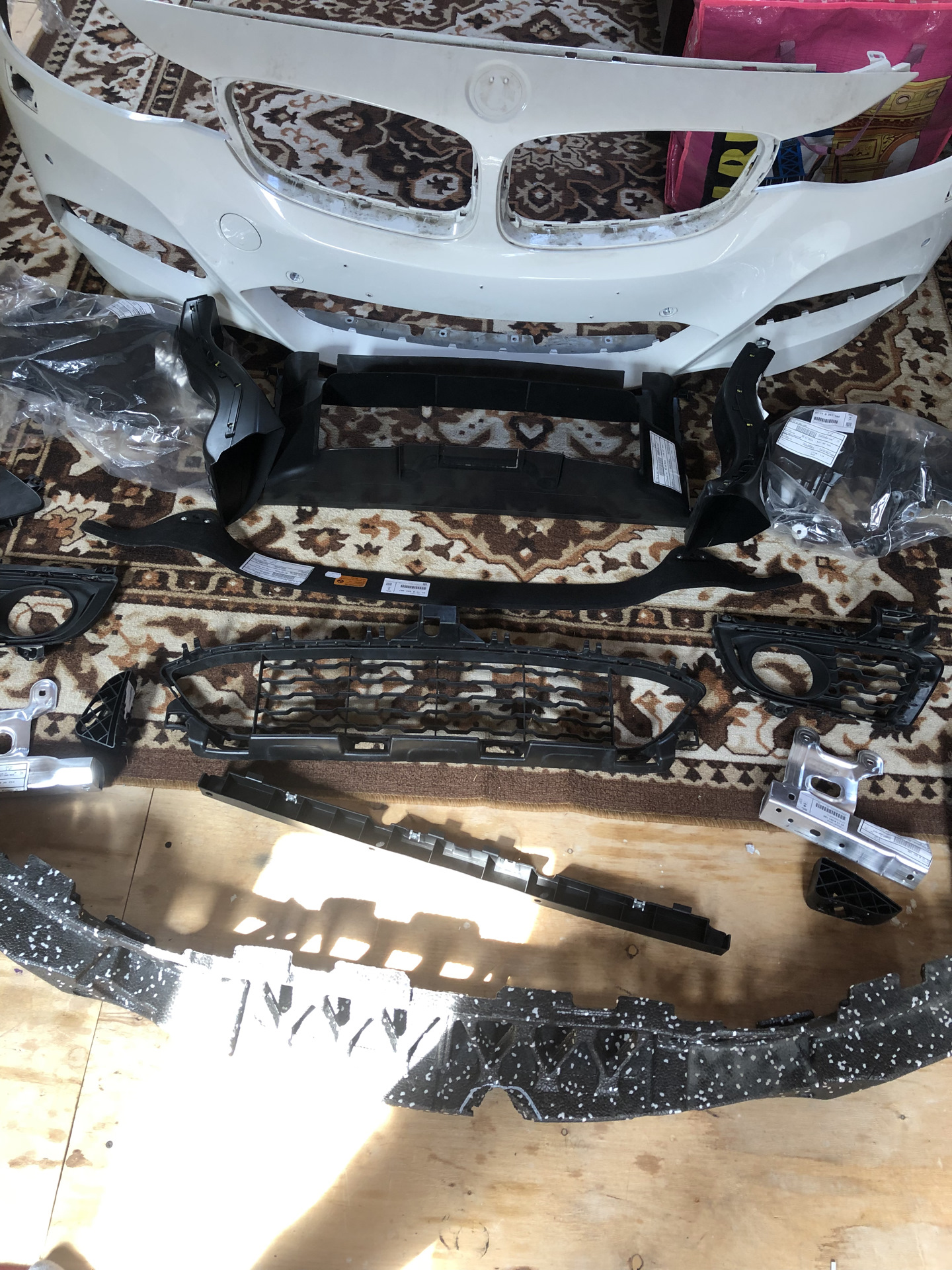 Установка М/// переднего бампера — BMW 3 series Gran Turismo (F34), 2 л ...