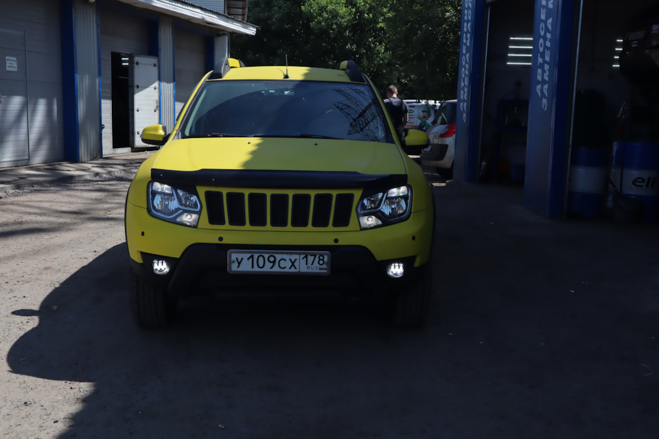 Светодиодные ПТФ 60 Ватт на Дастер — Renault Duster (1G), 1,5 л, 2017 ...