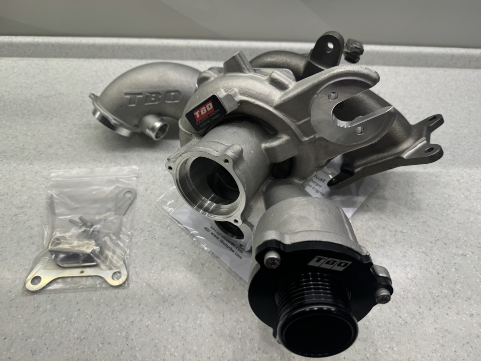 Гибридные турбины TBO 400/450/500/550/600/650 VAG EA888 на Audi A3 (8V), Volkswagen Golf R Mk7 ...