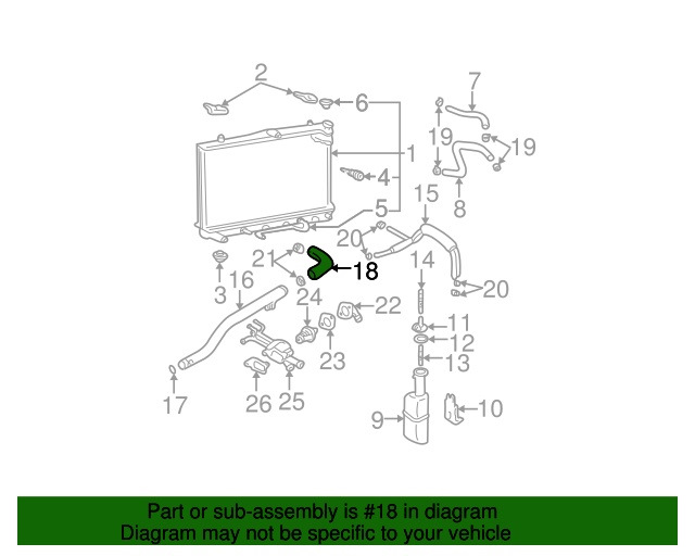 2547223200 Шланг системы охлаждения KIA HYUNDAI | Запчасти на DRIVE2