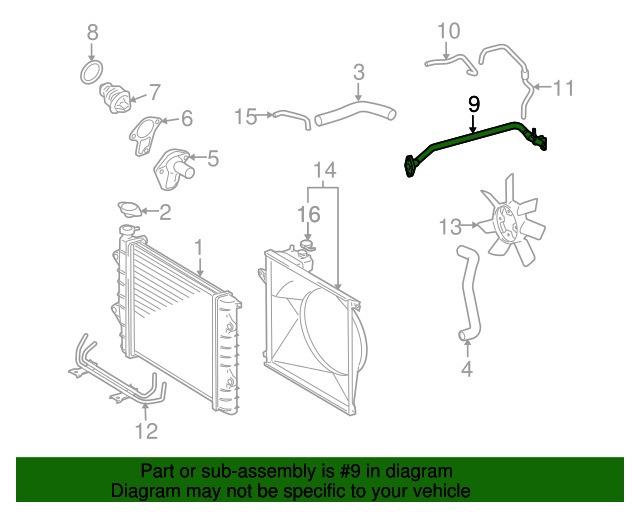 1626875091 ТРУБКА КОНДИЦИОНЕРА TOYOTA LAND CRUISER PRADO (04-13 ...
