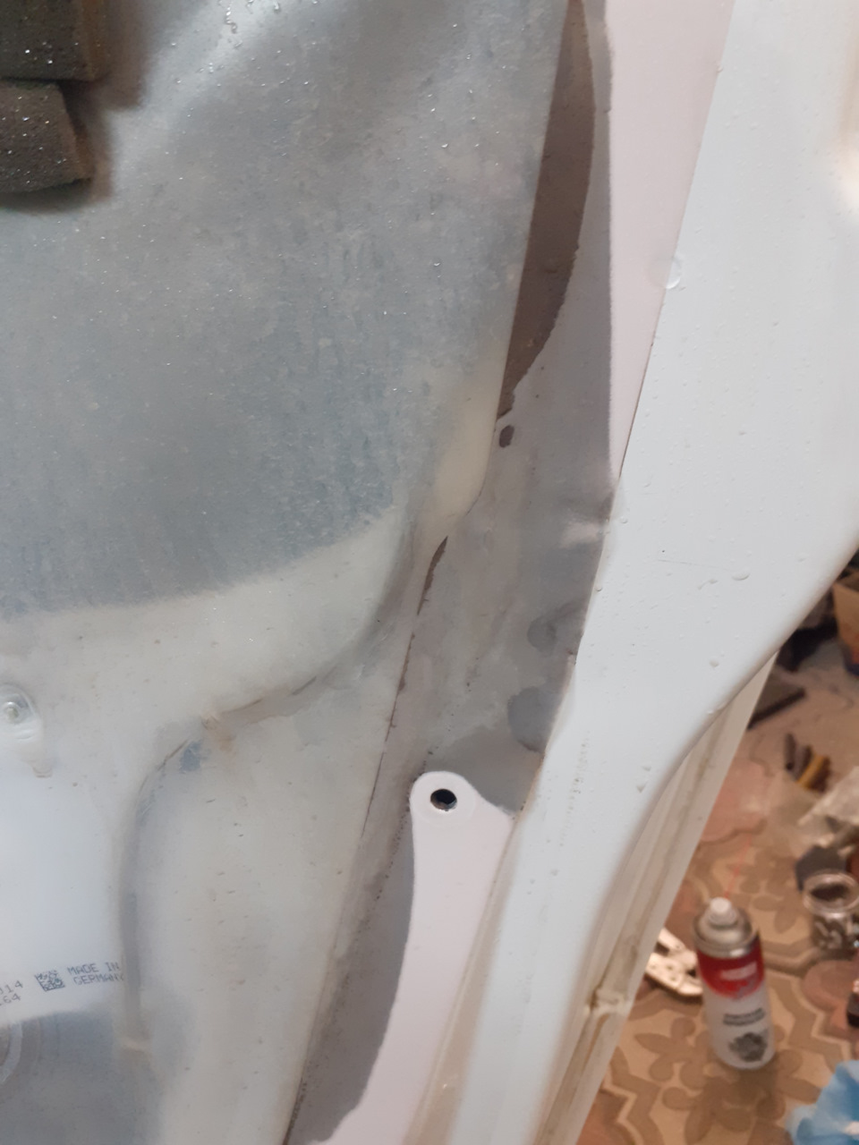 Боек замка двери+ограничитель, устранение течи воды в салон — Opel ...