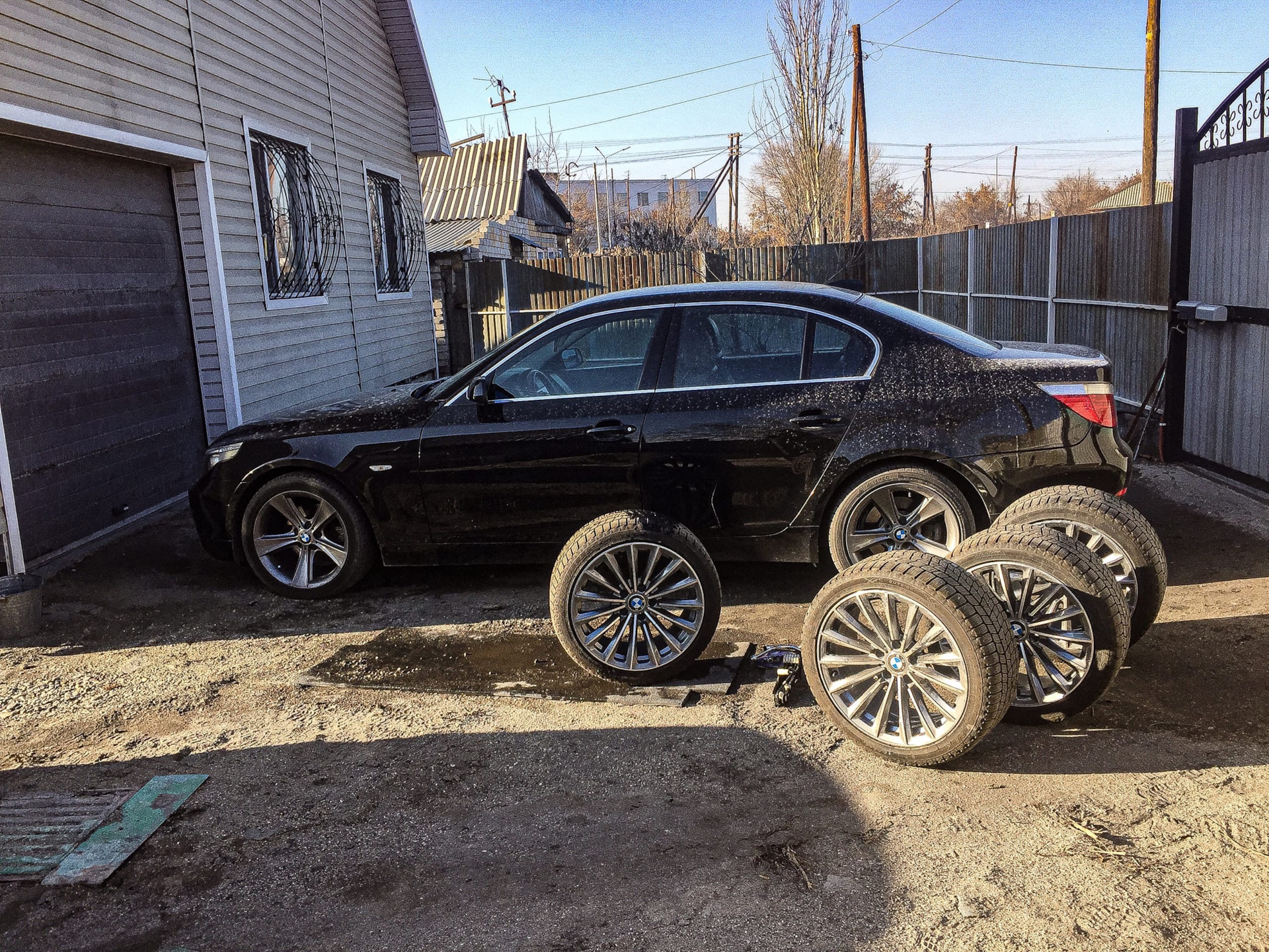 252 стиль на зиме — BMW 5 series (E60), 2,2 л, 2004 года | колёсные ...