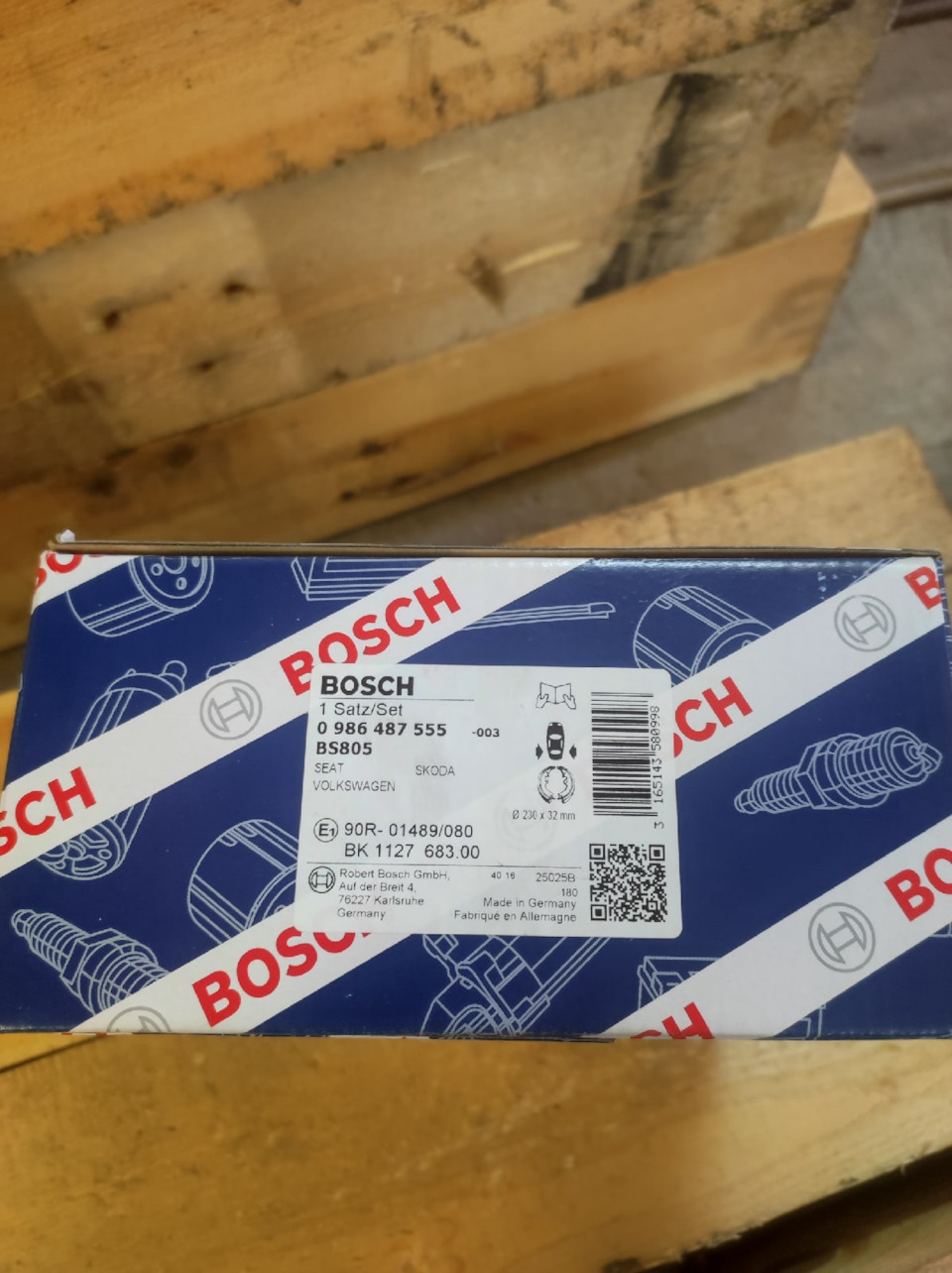0986487555 Тормозные колодки барабанные BOSCH | Запчасти на DRIVE2