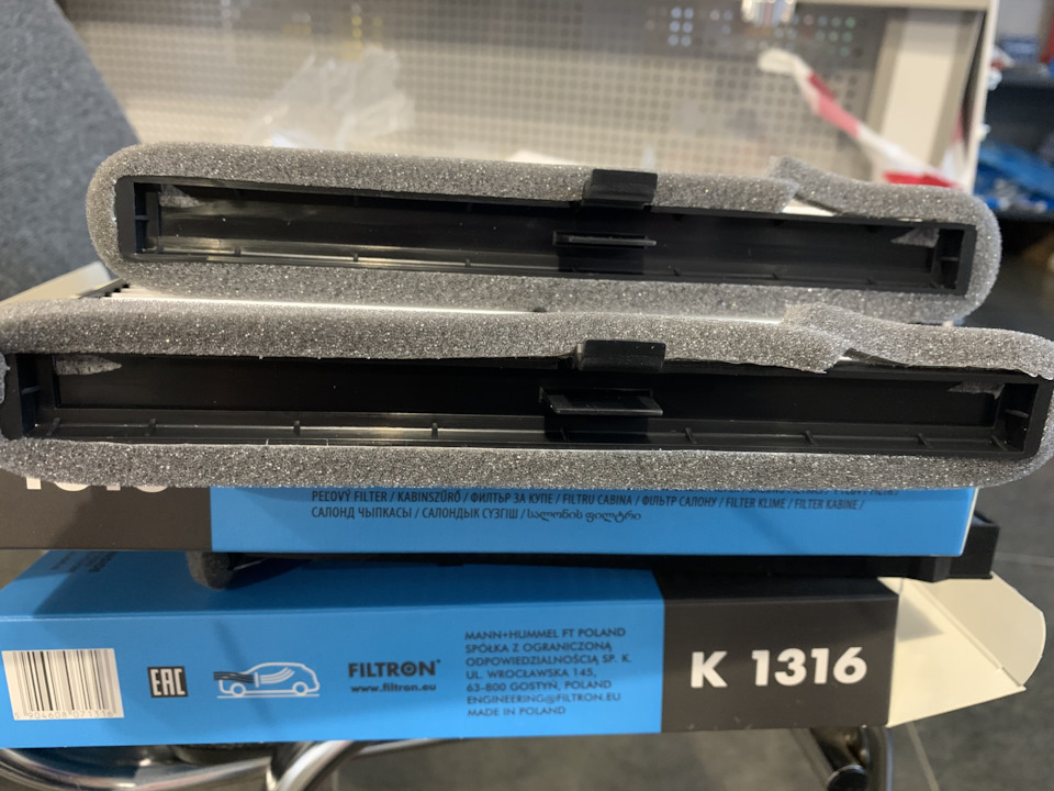 Салонный фильтр — Filtron K1316 — Mazda 6 (3G) GJ, 2,5 л, 2019 года ...