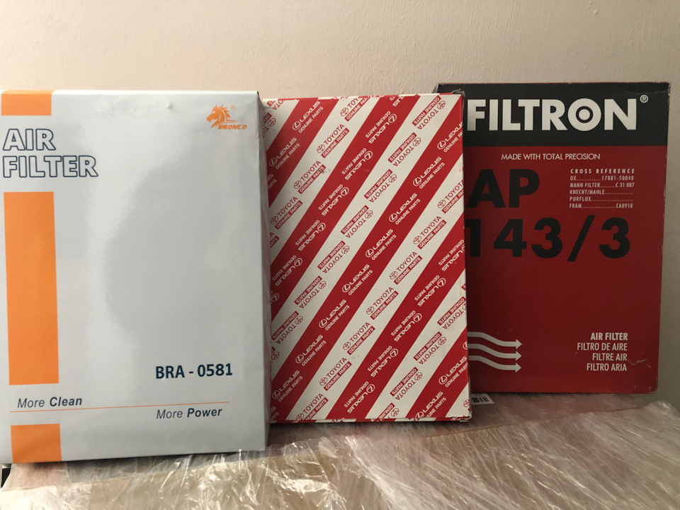 Воздушный фильтр — Toyota Land Cruiser Prado 150-series, 2,7 л, 2020 ...