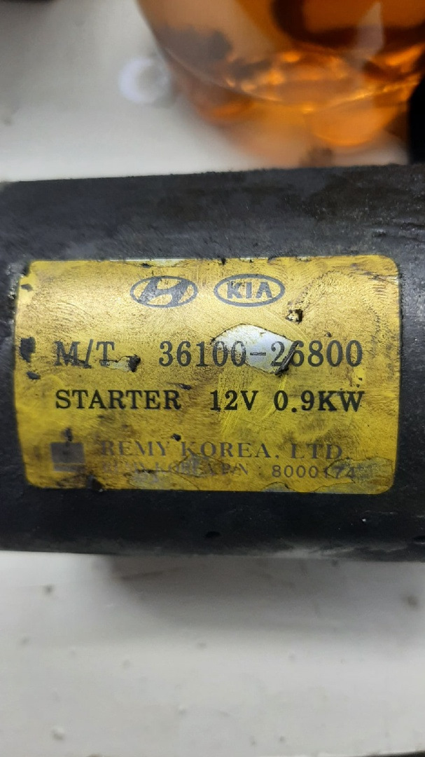 3610026800 СТАРТЕР В СБОРЕ ДЛЯ ЛЕГКОВЫХ АВТОМОБИЛЕЙ ТОРГОВОЙ МАРКИ "KIA ...