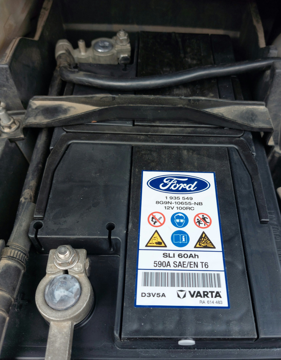 8G9N10655NB Аккумулятор 500 Amp, 52 AH Ford | Запчасти на DRIVE2