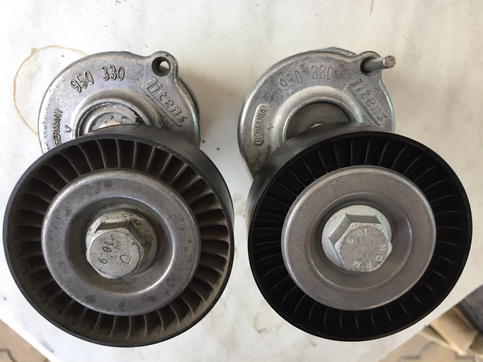 Натяжитель ремня генератора INA — Audi A4 Avant (B7), 1,9 л, 2006 года ...