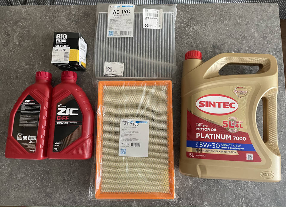 Замена свечей, масел ДВС, МКПП и фильтров — JAC J7, 1,5 л, 2022 года ...