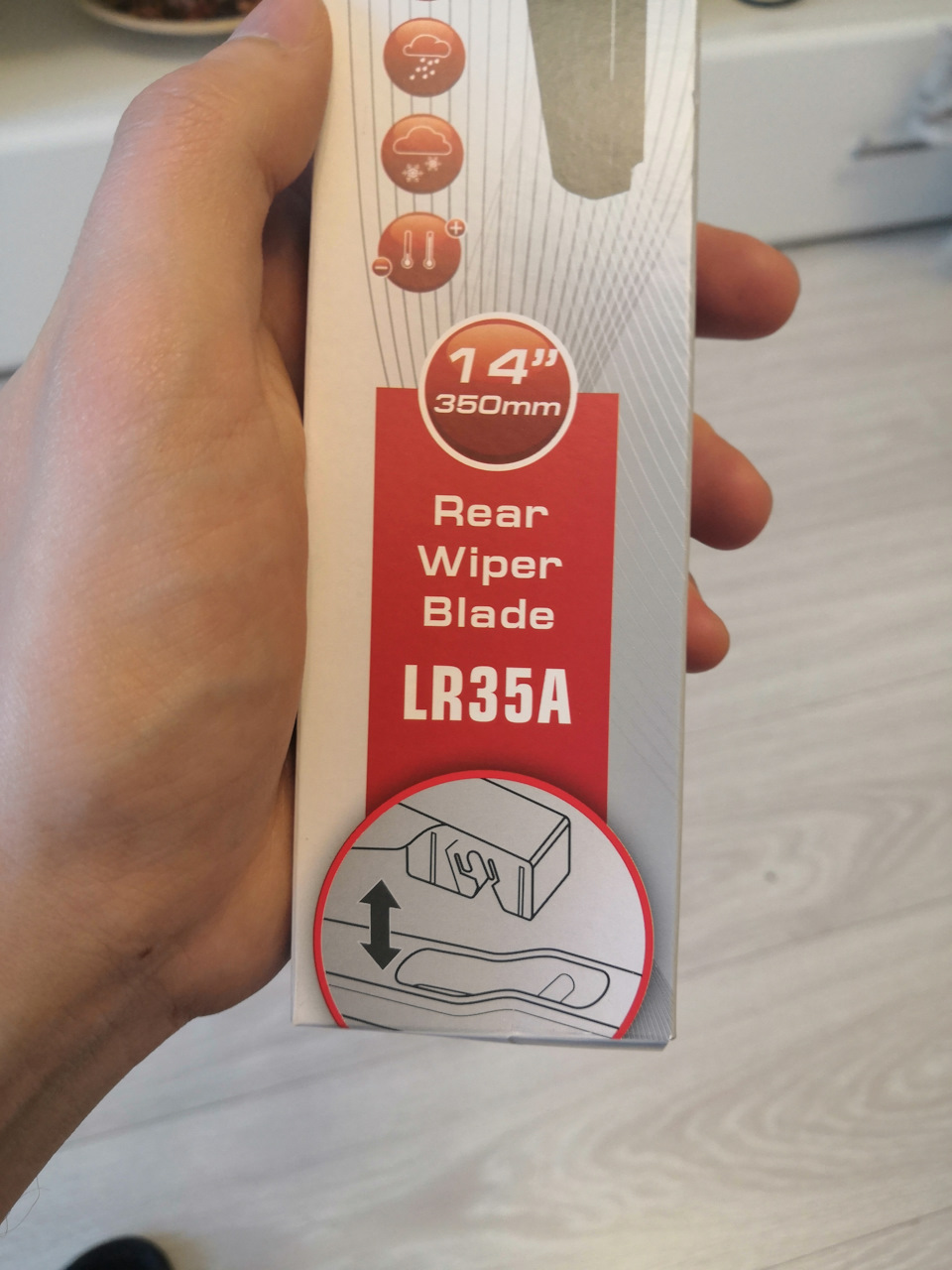 LR35A Щетка стеклоочистителя задняя, Подходит для 350мм LYNXauto ...