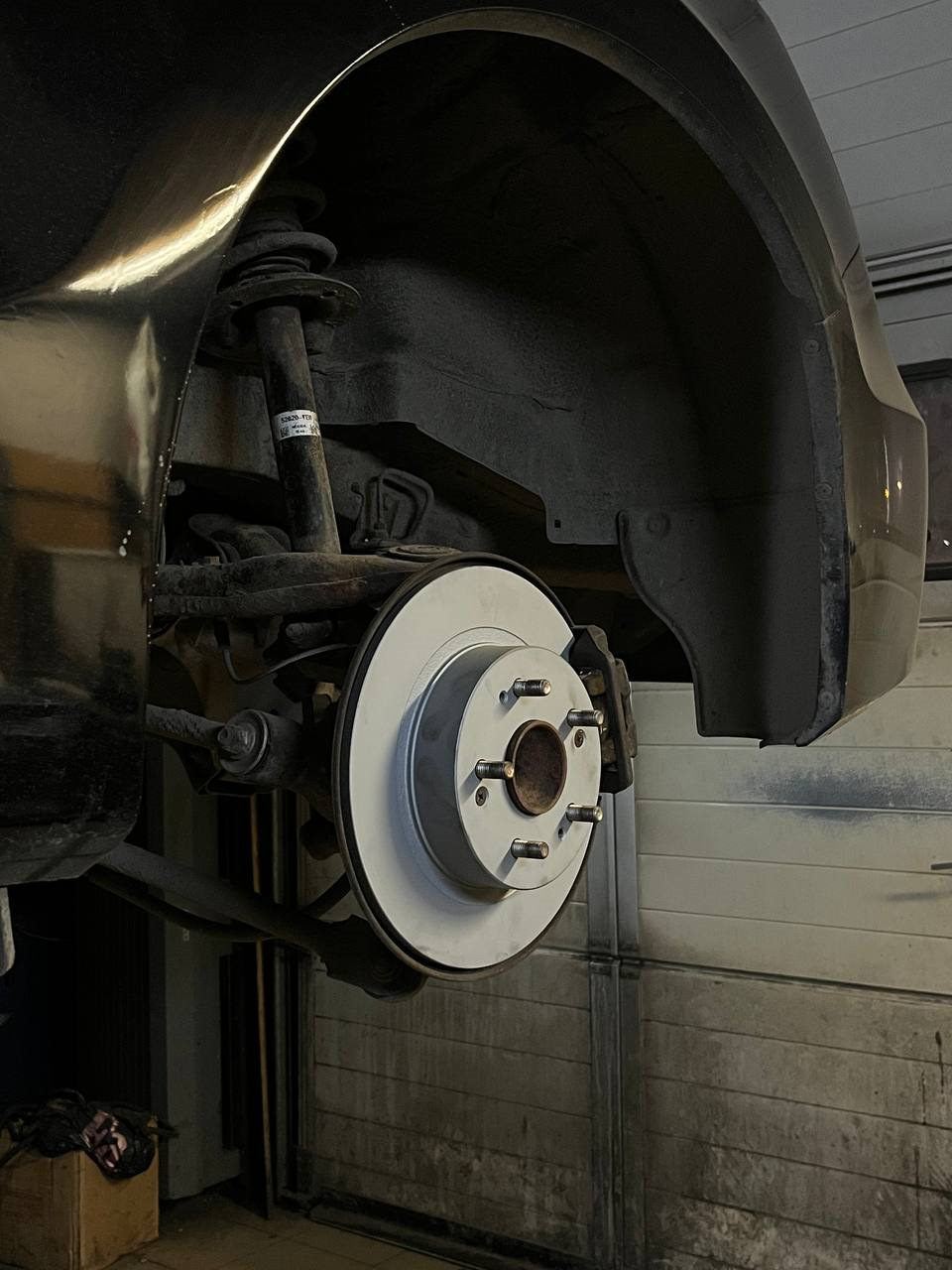 Тормозные диски и колодки — Honda Accord Coupe (8G), 2,4 л, 2008 года ...