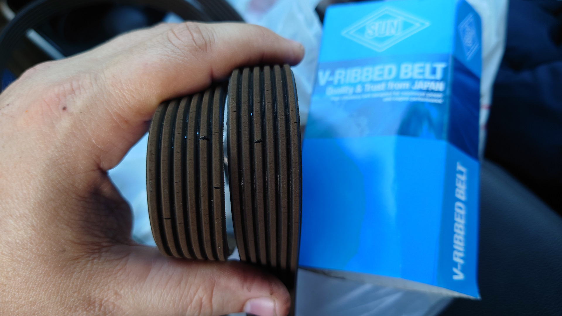 Замена ремня, втулок/стоек стаб-а, пыльников амортизаторов ...