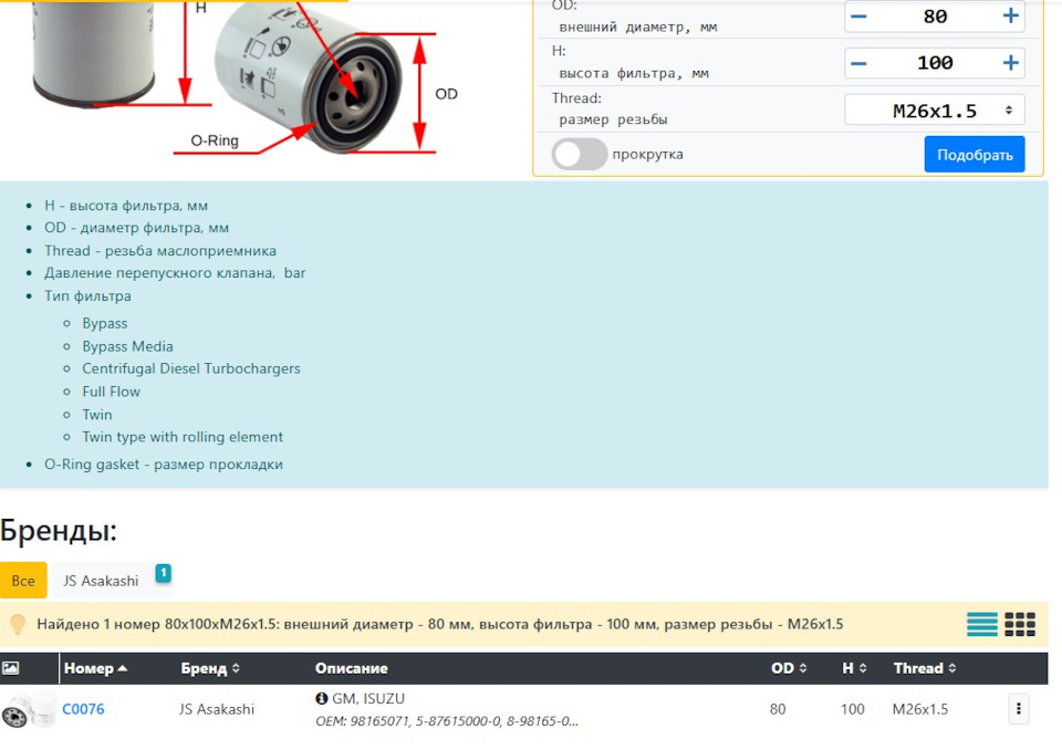 Масленый фильтр Vic C-412 MicroT-6762 проблема которую не ждали BIGHORN ...