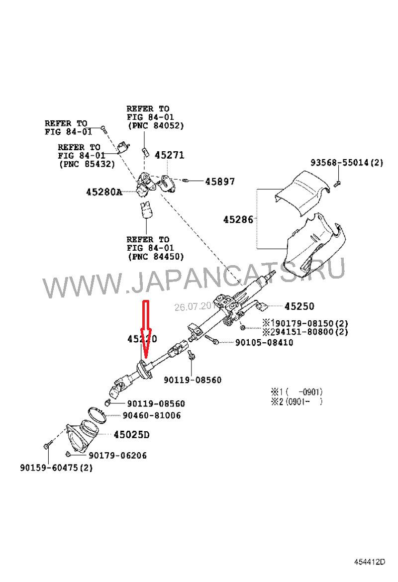 Стук в рулевой колонке — Toyota Camry (XV40), 2,4 л, 2006 года | своими ...