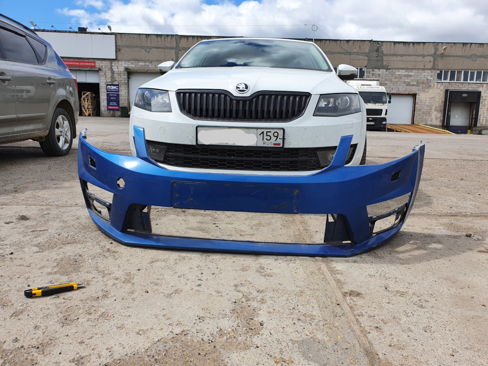 Бампер от RS — Skoda Octavia A7 Mk3, 1,8 л, 2016 года | стайлинг | DRIVE2