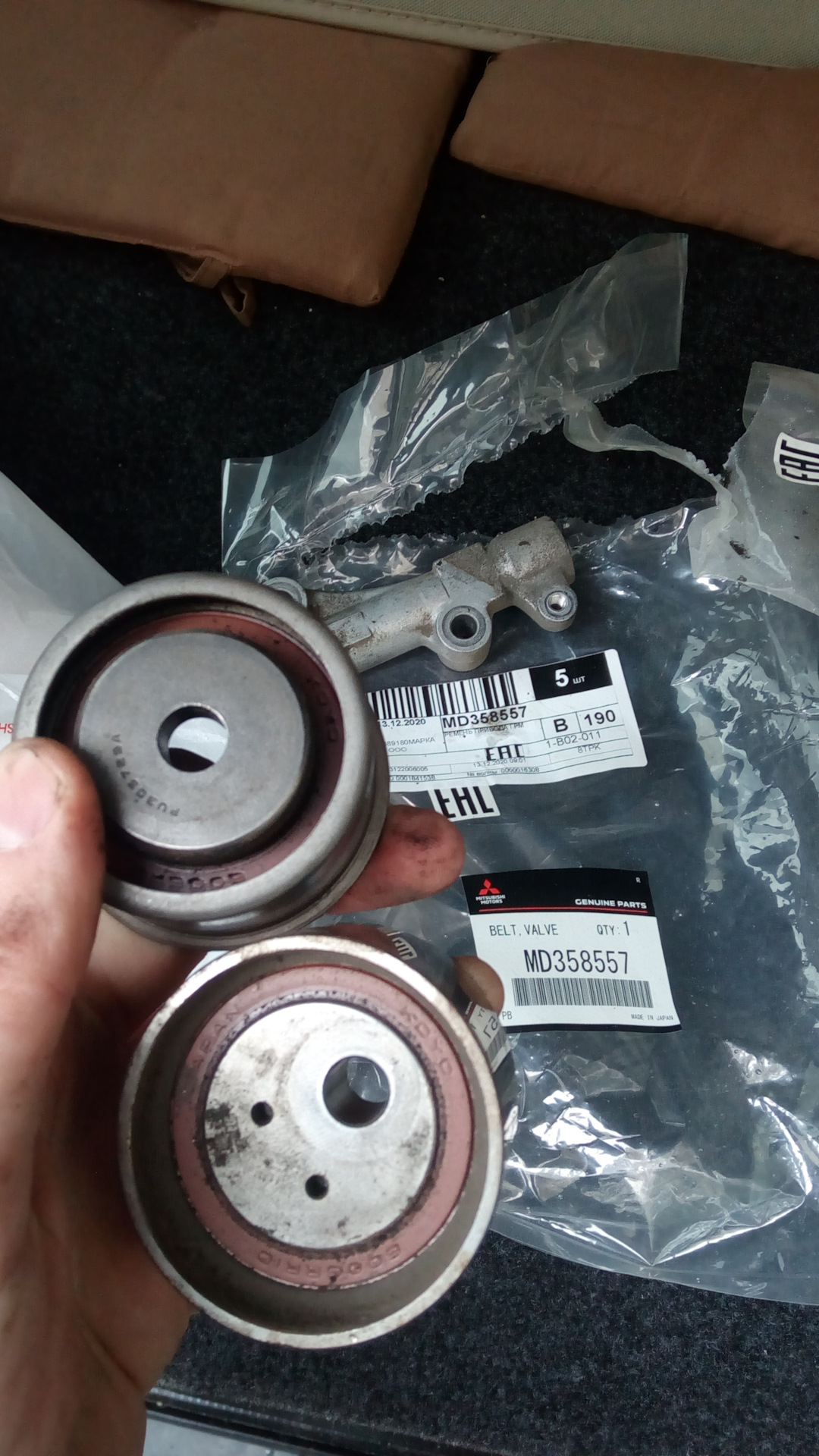 Замена ГРМ — Mitsubishi Pajero (4G), 3 л, 2013 года | плановое ТО | DRIVE2