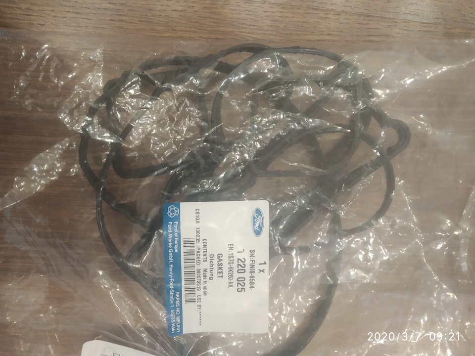 1S7G6K260AA ПРОКЛАДКА, КРЫШКА ГОЛОВКИ ЦИЛИНДРА Ford | Запчасти на DRIVE2