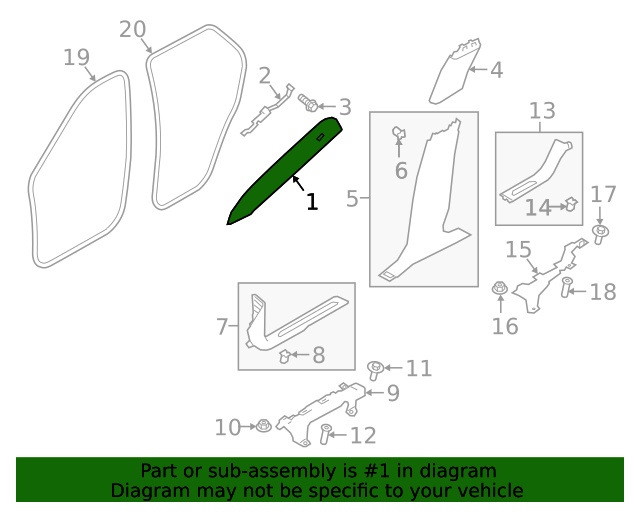 LR145975 Windshield Pillar Trim Jaguar Land Rover | Запчасти на DRIVE2
