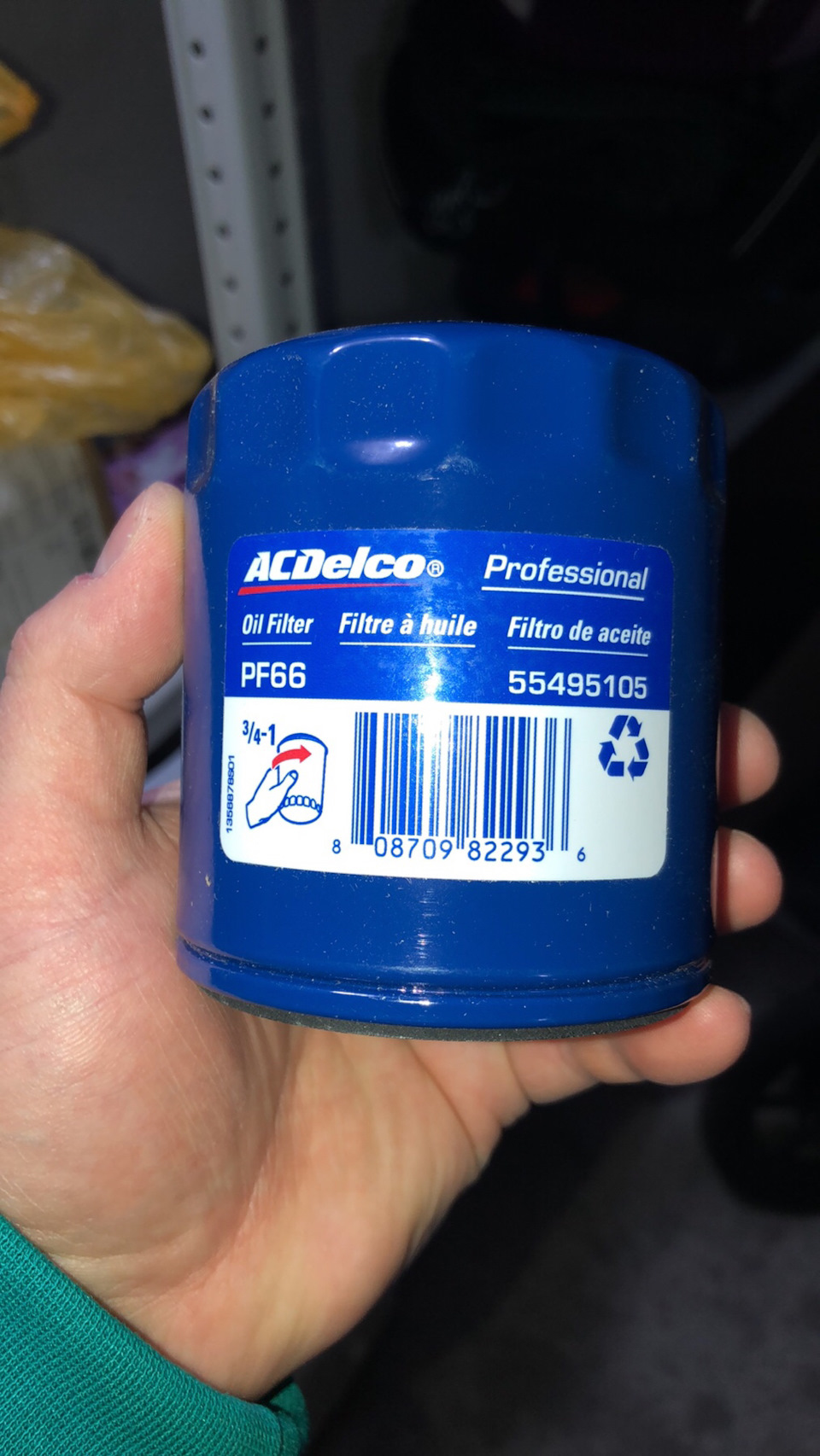 55495105 Фильтр масляный GM | Запчасти на DRIVE2