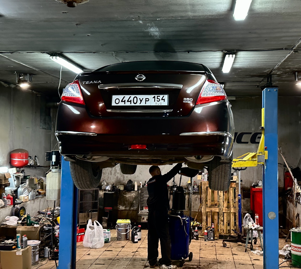 Первое большое ТО🔧 — Nissan Teana (J32), 3,5 л, 2013 года | плановое ТО ...