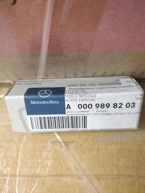 A0009898203 Масло трансмиссионное 30мл Mercedes | Запчасти на DRIVE2