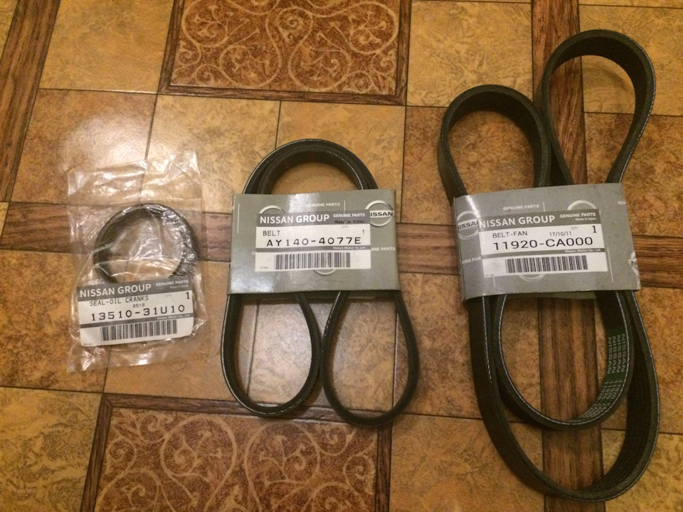 Замена сальника лобовины (шкива коленвала) — Nissan Teana (J31), 2,3 л ...