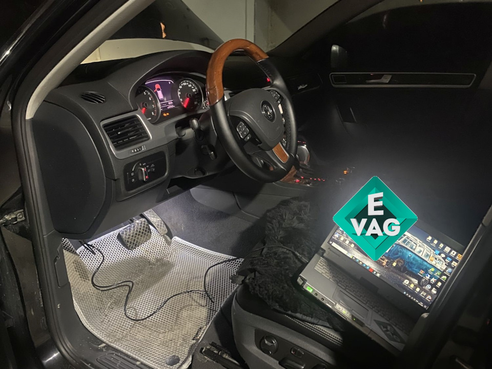 VW Touareg NF 3.6 CGRA 280 лс. ЕВРО2 после удаления катализатора ...