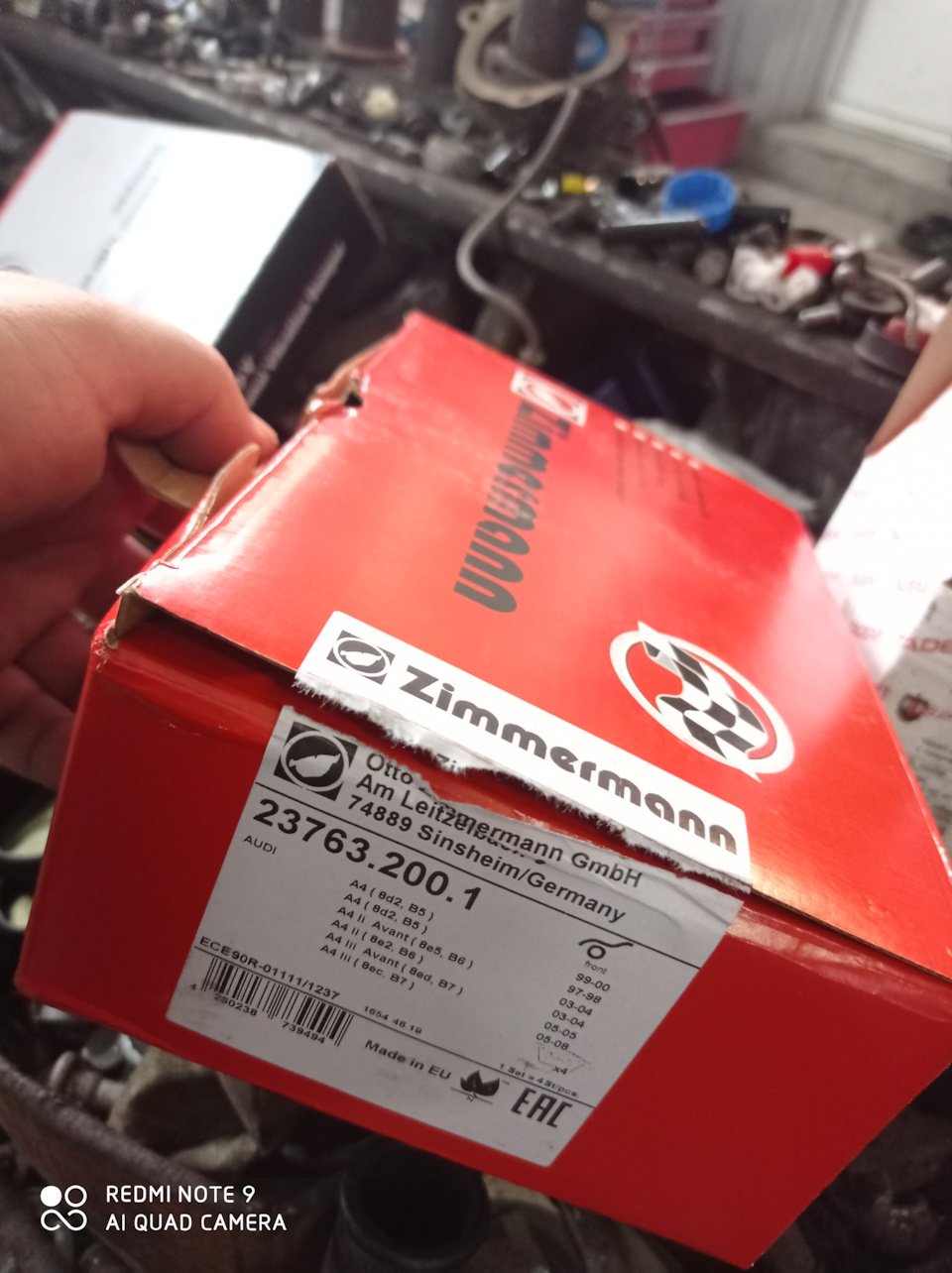 #75. Тормоза с 312 на 320 — Audi A4 Avant (B6), 2,5 л, 2004 года ...